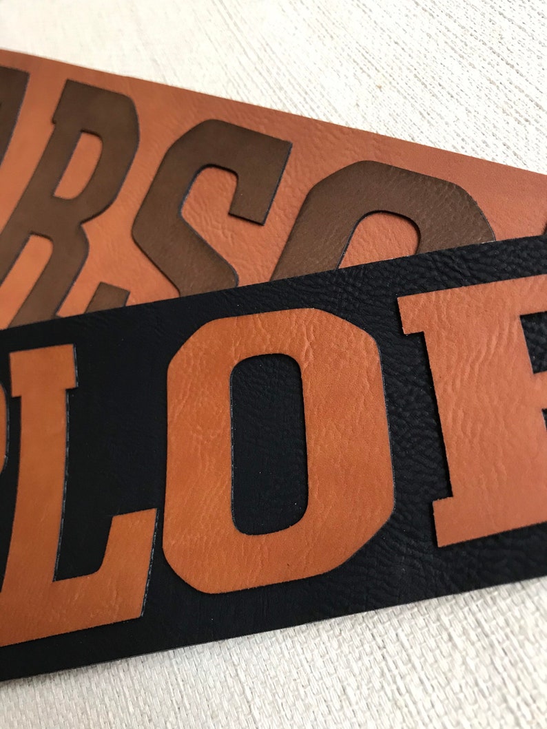 Custom 24 Leather Pennant Flag Banner Personalized - Etsy