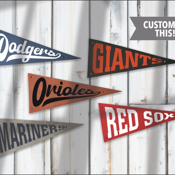 Baseball Pennant Flag - Etsy