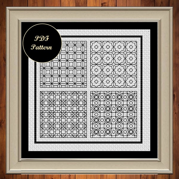 Blackwork Pattern - Etsy