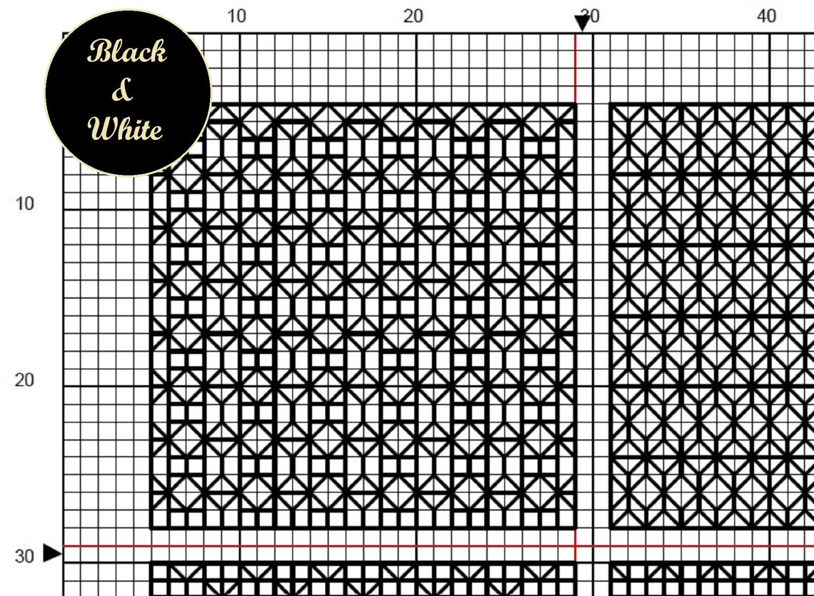Blackwork Sampler Pattern Instant Download PDF Document - Etsy