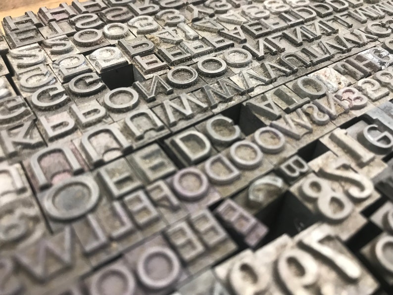 Printers Metal Type - Etsy