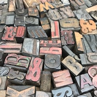 Letterpress Type - Etsy