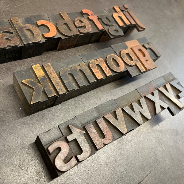 Letterpress Type - Etsy