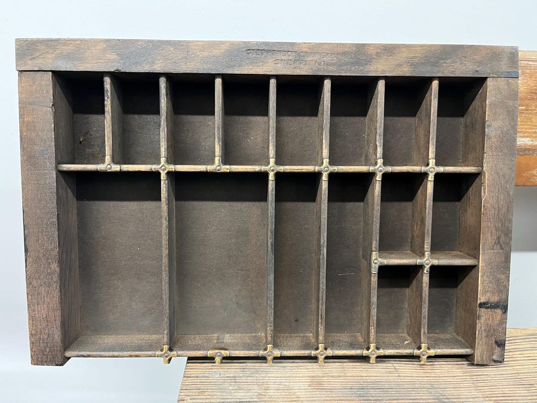 Original Wooden Letterpress Type Case/vintage Printers Tray - Etsy