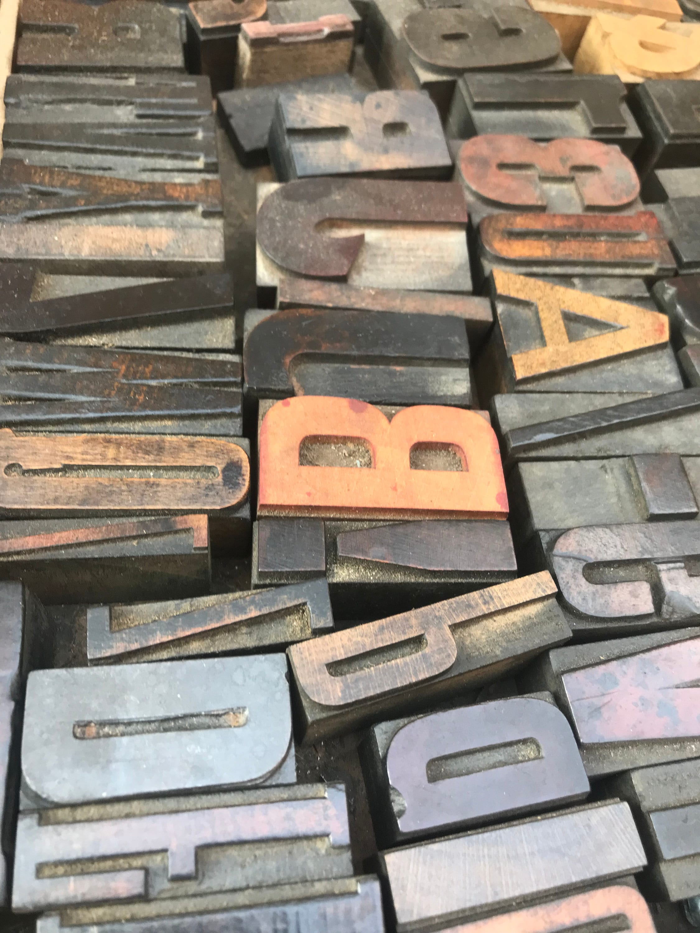 Letterpress Wooden Letters - Etsy