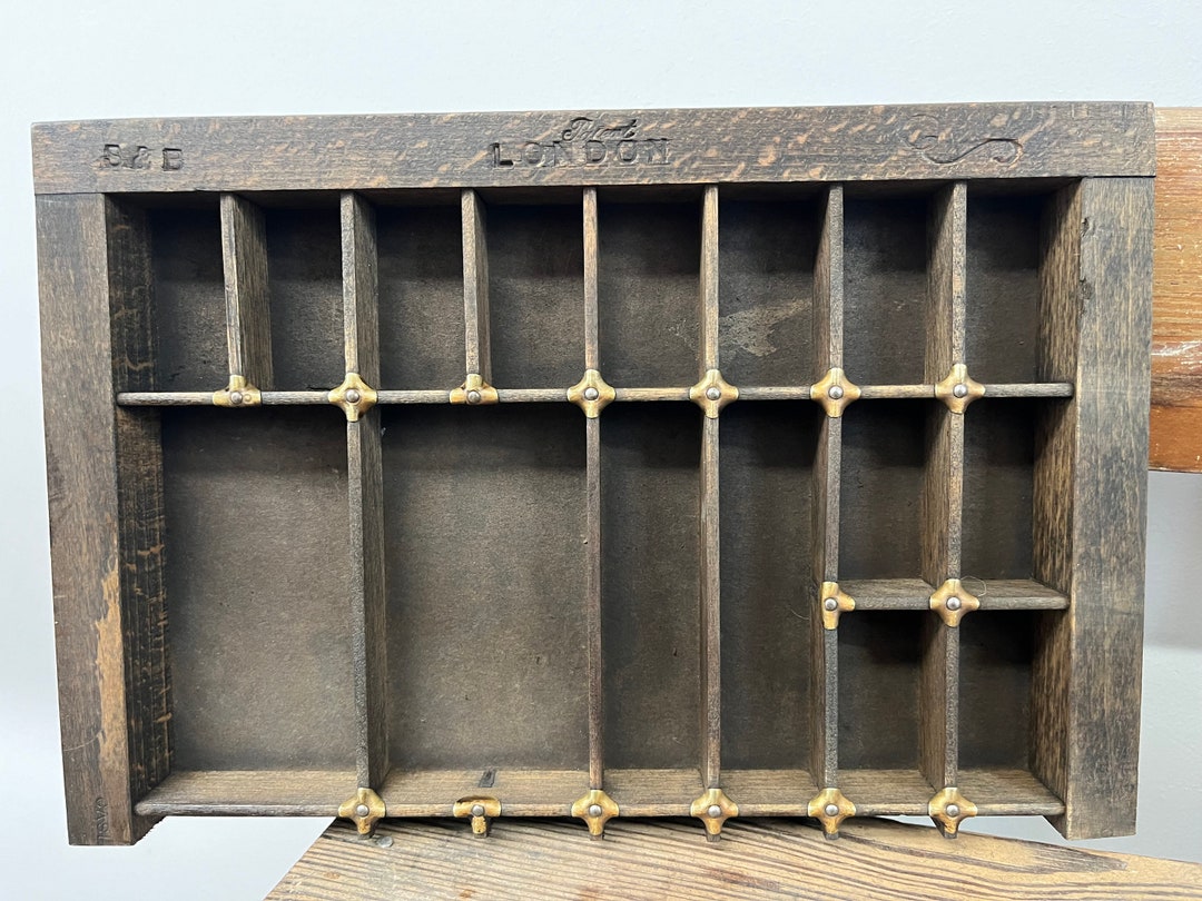 Original Wooden Letterpress Type Case/vintage Printers Tray - Etsy