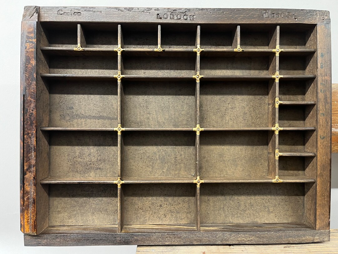 Original Wooden Letterpress Type Case/vintage Printers Tray - Etsy