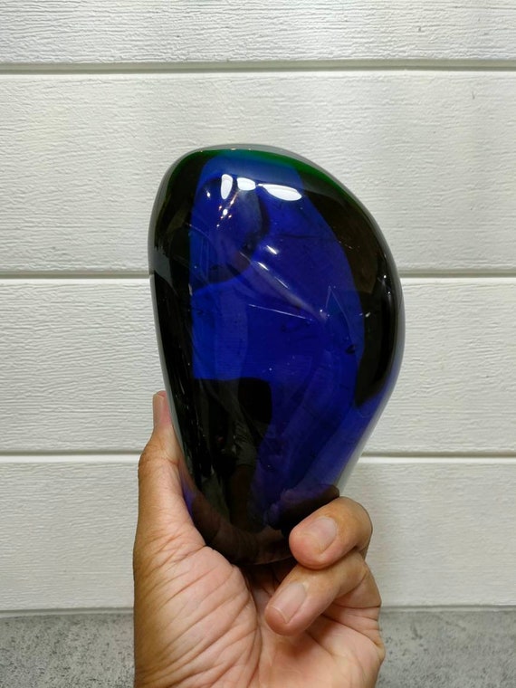 Natural Form Polished Andara Crystal Deep Blue Sea 1785gr With - Etsy