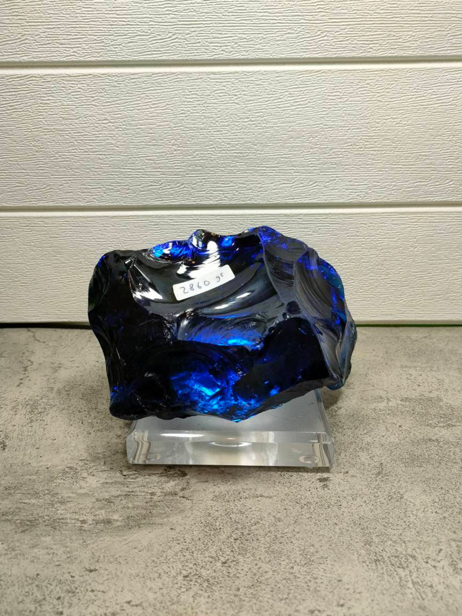 Light of Raw Andara Crystal Dark Blue 2860gr With Base Lamp - Etsy