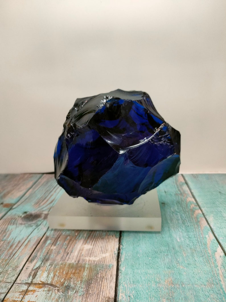 Light of Rough Andara Crystal Ocean Blue 3719gr EE610 With Base and ...