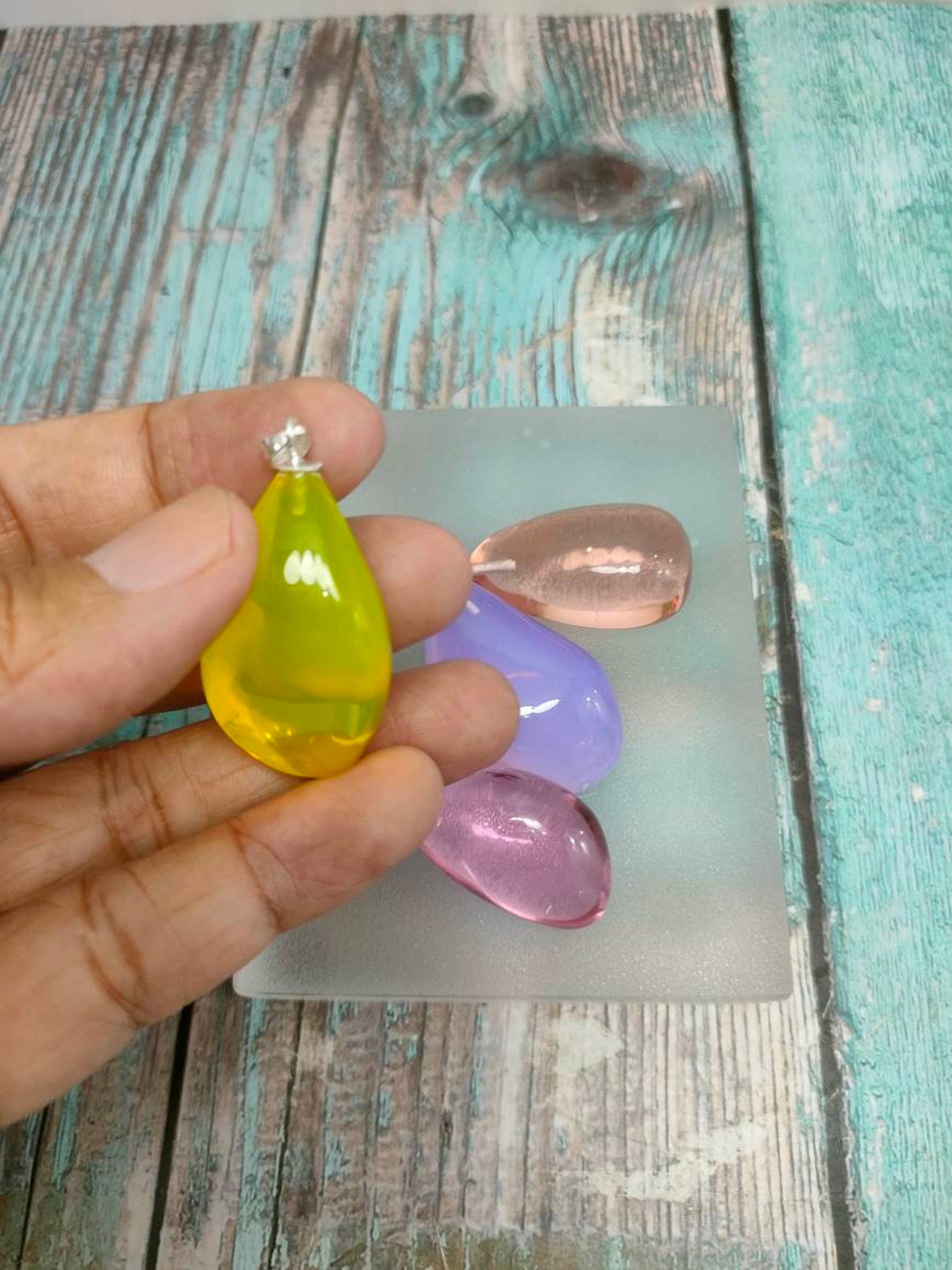 Rare Andara Crystal Natural Form Polished Pendant With Silver Hanger ...