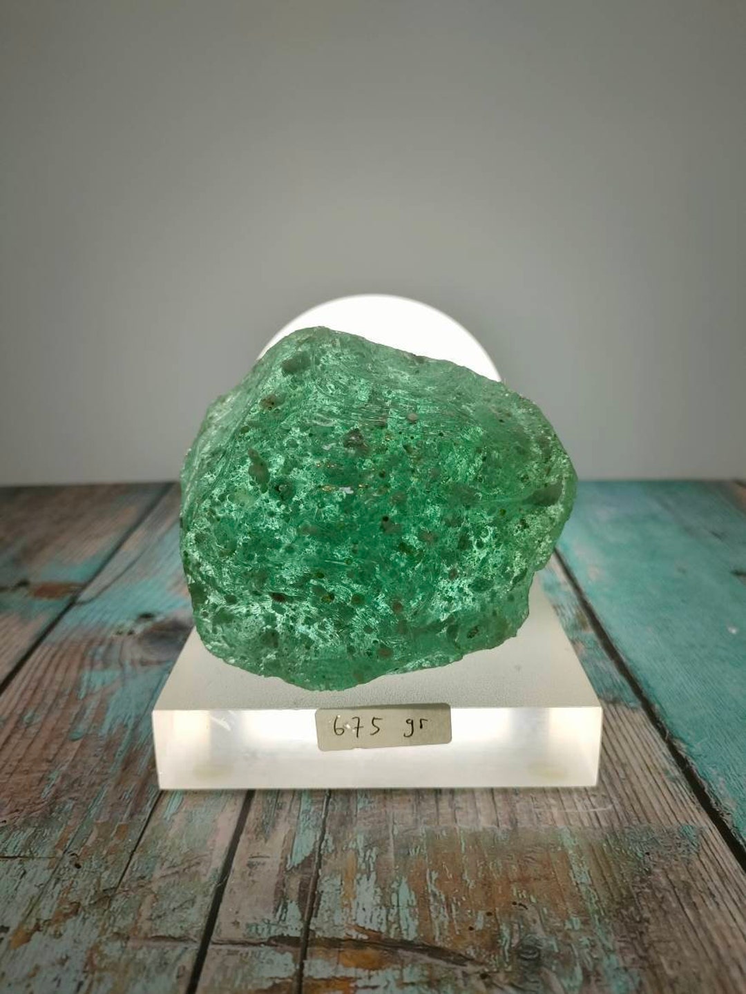 Andara Crystal Natural Rough New Surface Turquoise White Stone 675gr ...