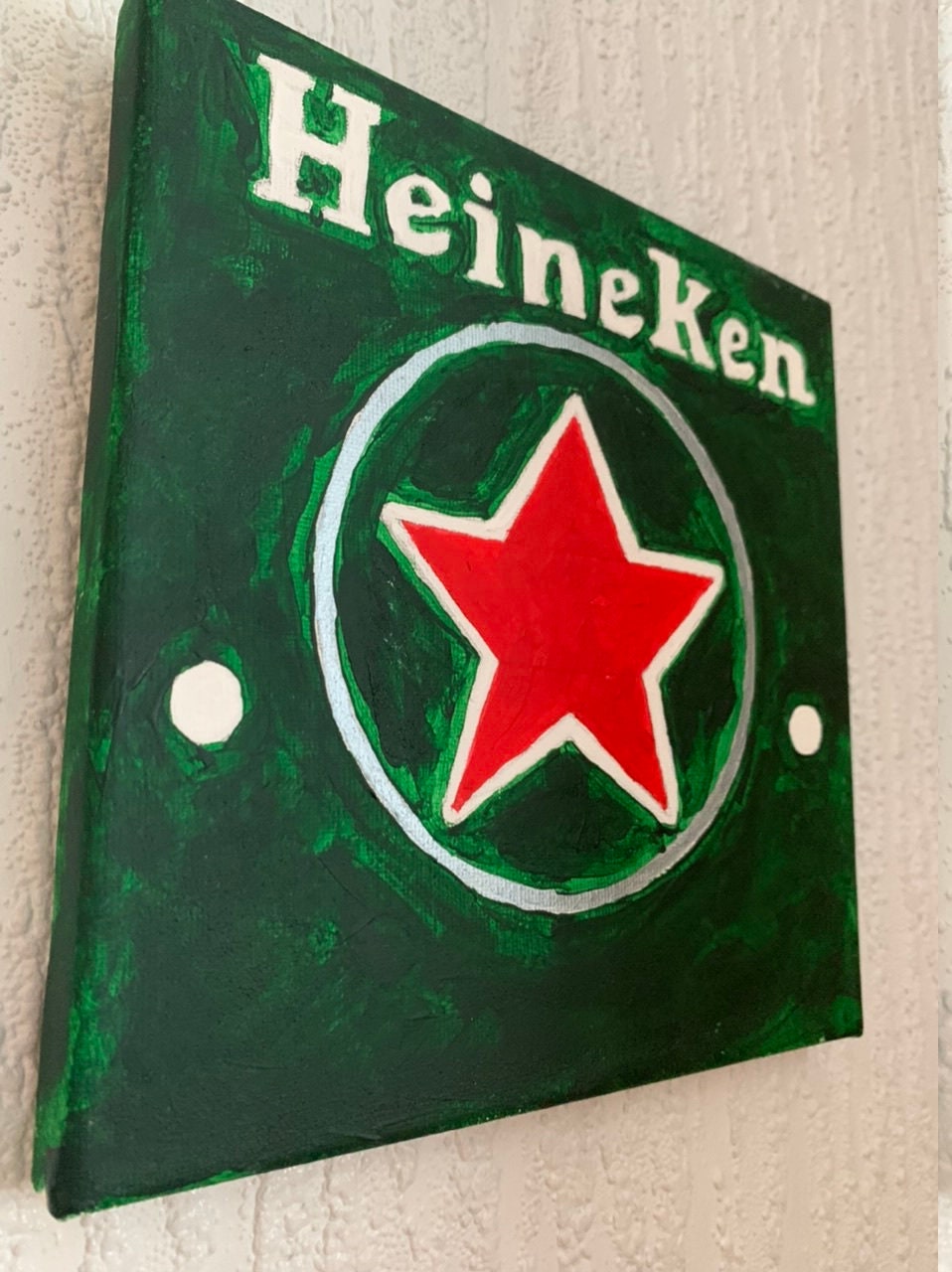 Heineken Hand Painted Canvas - Etsy