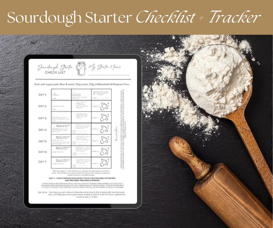 Sourdough Starter Checklist, How to Make Sourdough Bread, Sourdough ...