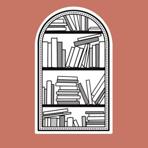 Book Shelf Sticker, Bookish Stickers, Booktok, Reading Stickers ...