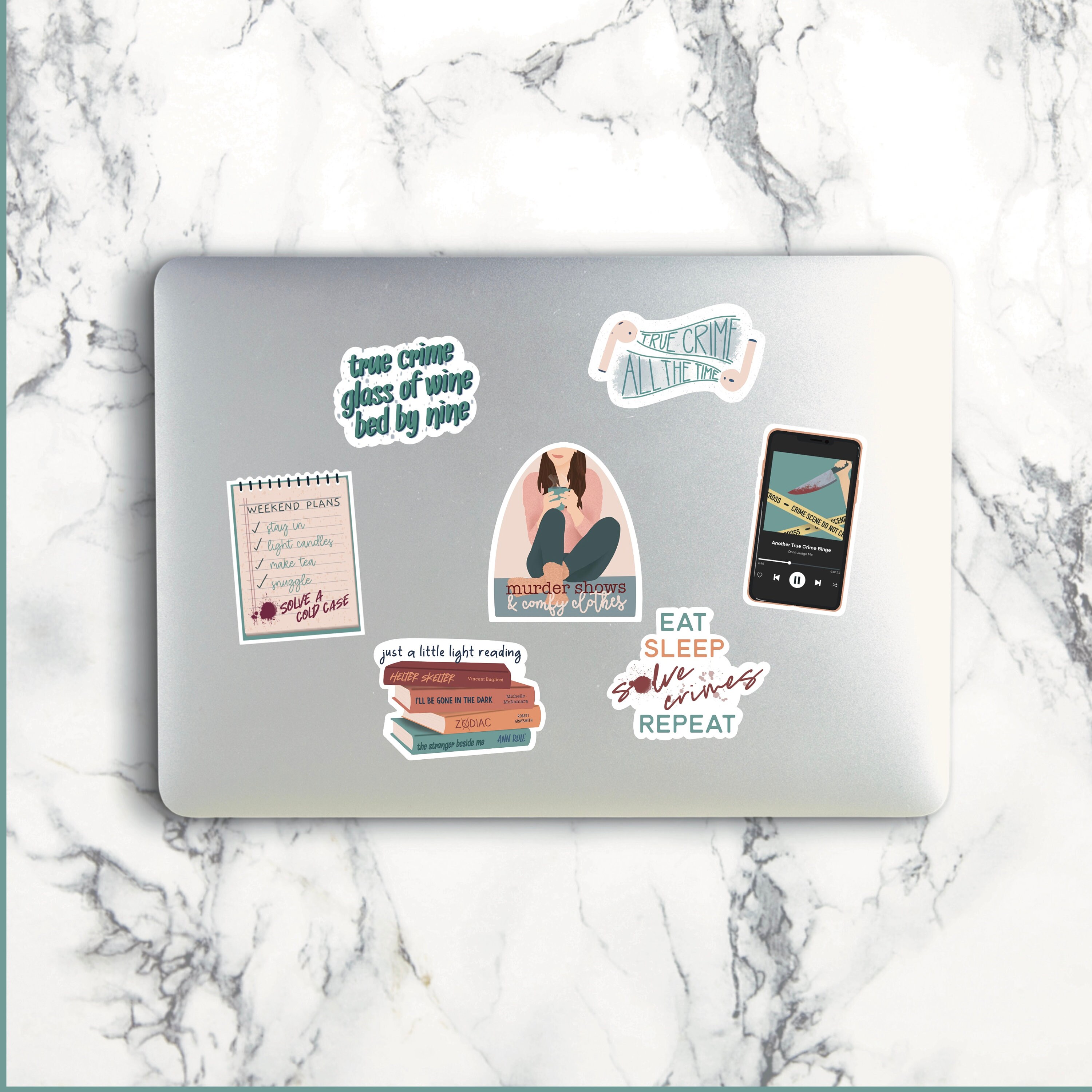 True Crime Crime Junkie Crime Sticker Crime Stickers Crime | Etsy