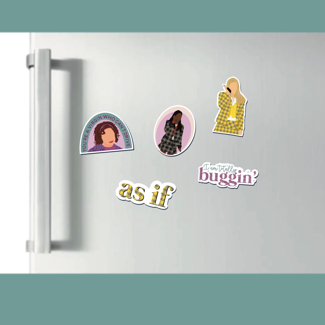Clueless Sticker Sticker Bundle 90s Stickers 90s Nostalgia - Etsy