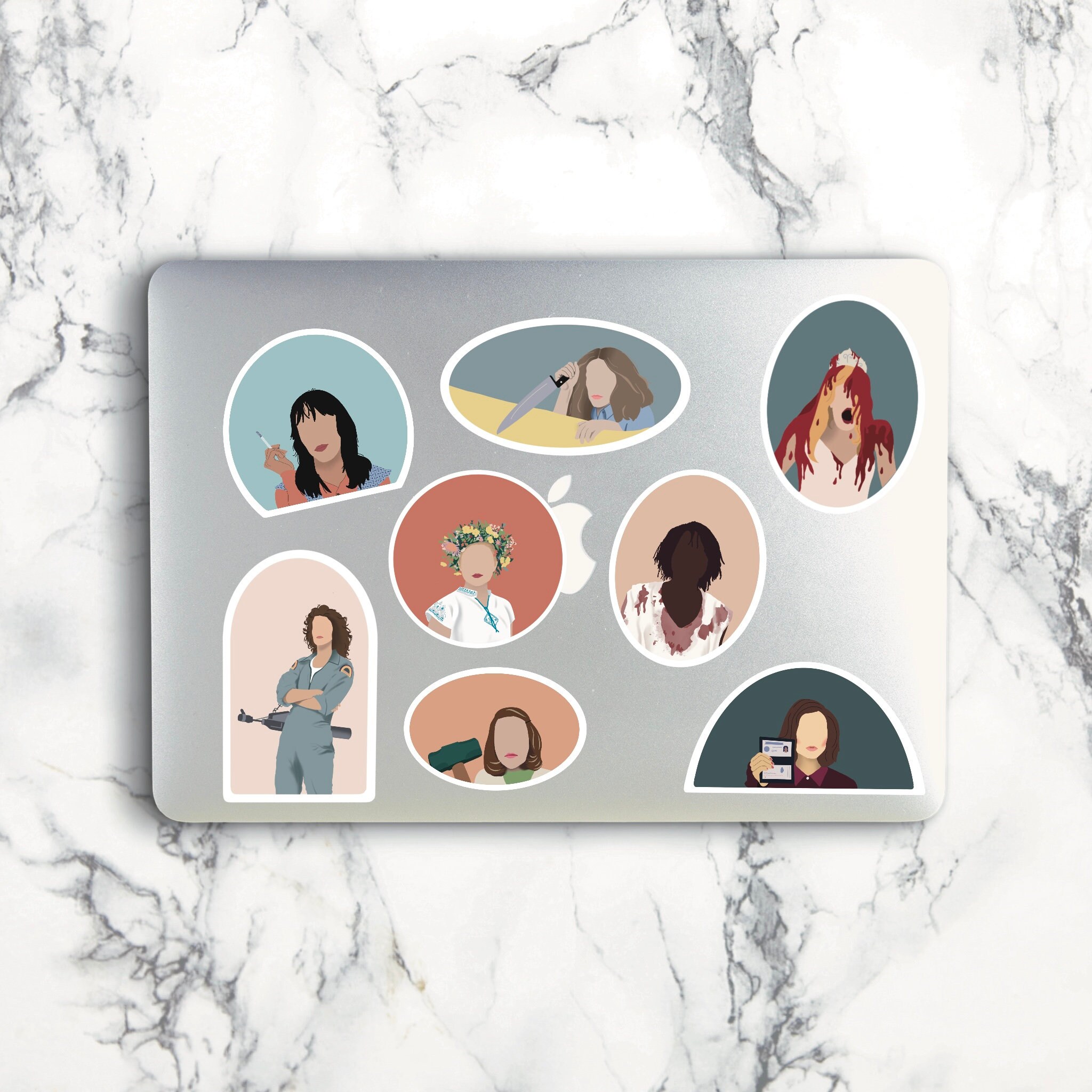 Scary Stickers Horror Stickers Scary Movie Horror Magnets | Etsy