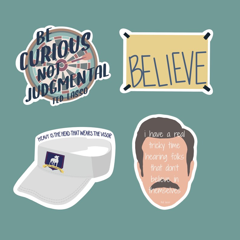 Ted Lasso Sticker Ted Lasso Quote Ted Lasso Magnet Ted Lasso | Etsy