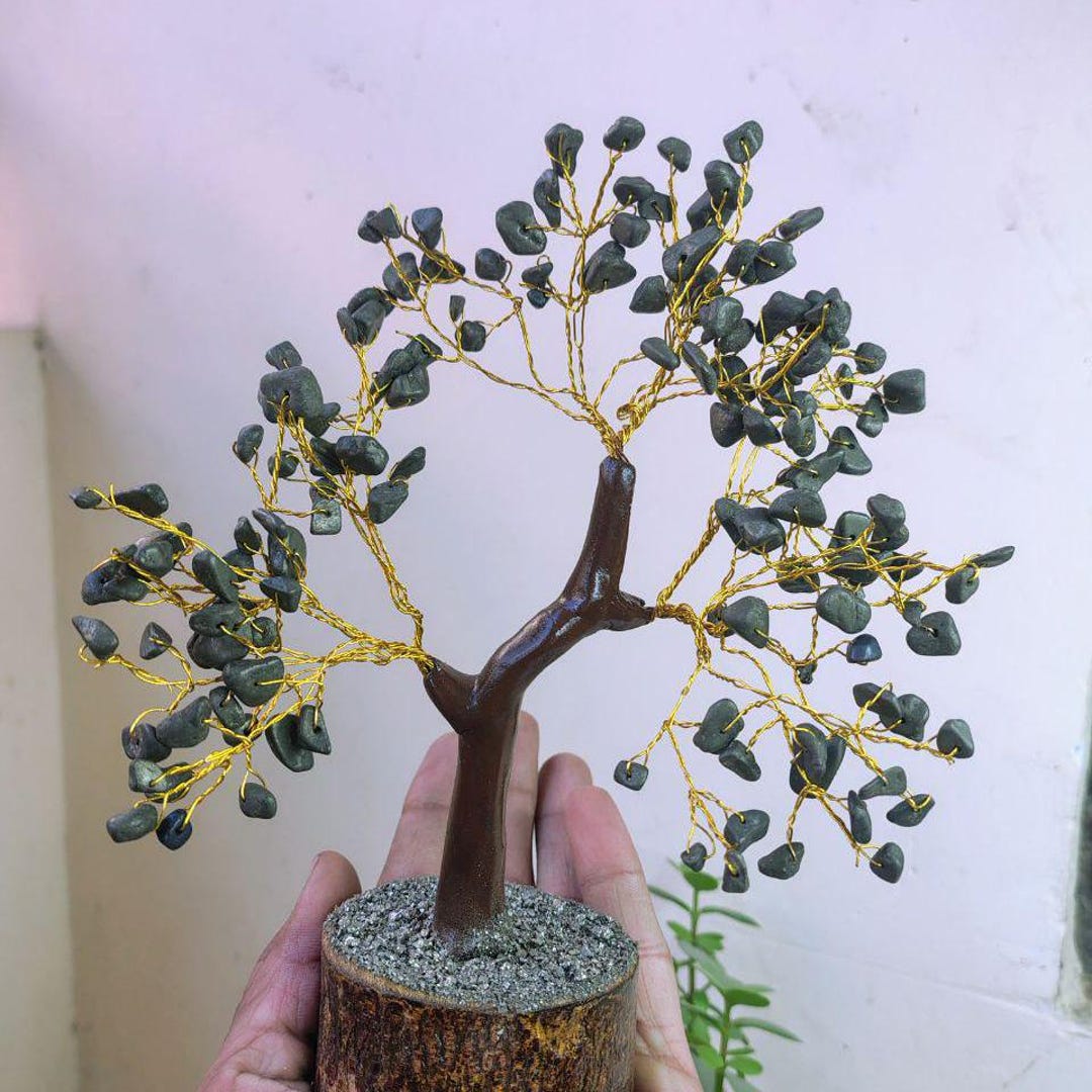 Pyrite Tree With 150 Beads | Crystal Tree for Wealth, Prosperity and ...