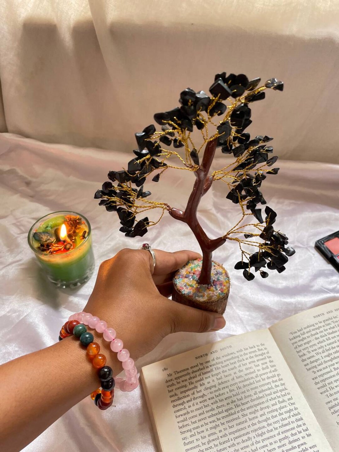 Natural Black Tourmaline 150 Stone Tree for Reiki Healing Money and ...