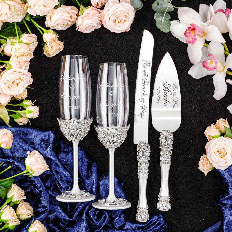 Cake Knife Plate Set - Etsy