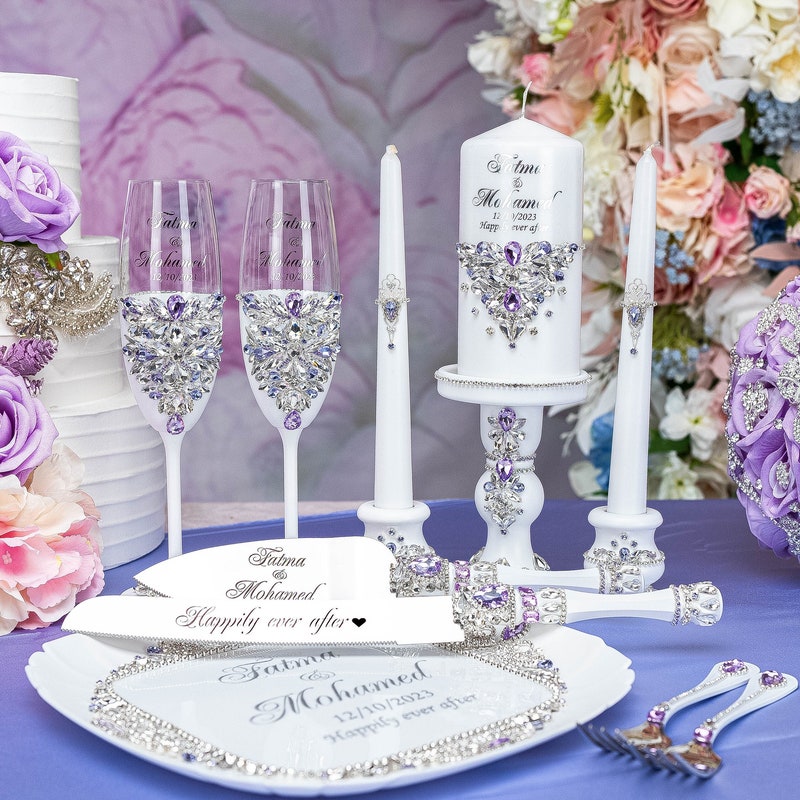 Lavender Guest Book - Etsy