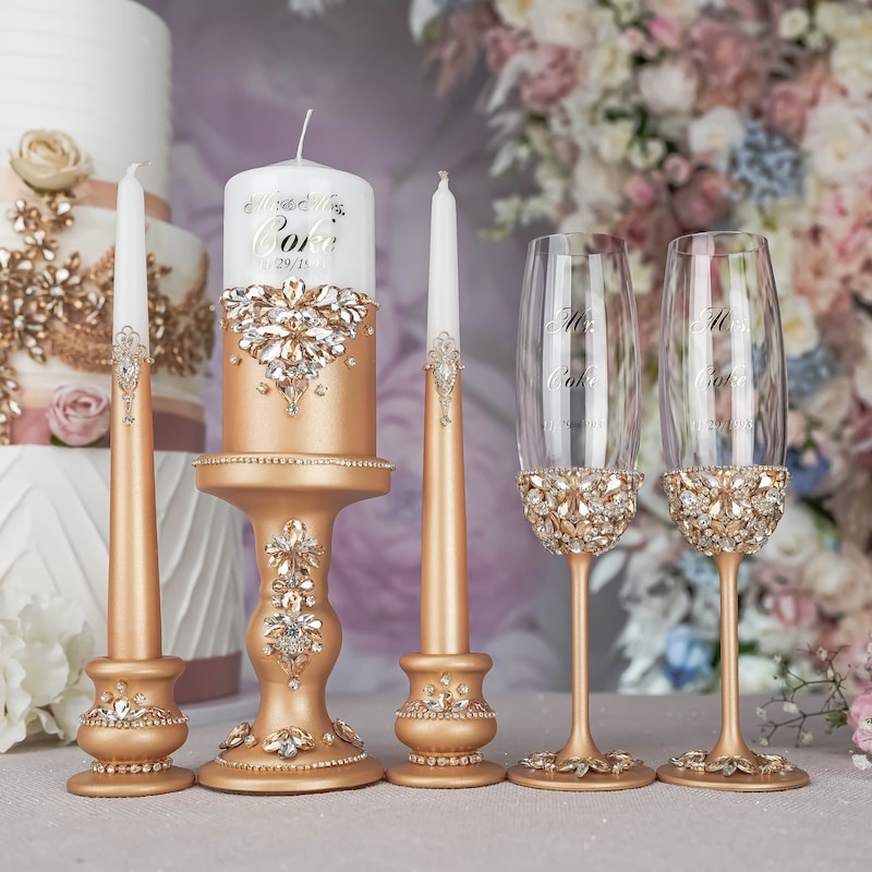 Wedding Candle Set - Etsy