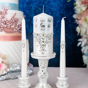 Unity Candle Set for Wedding With Holders - Etsy