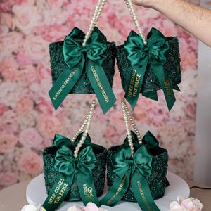 Green Ring Bearer Pillows, Personalized Green Wedding Ring Bearer ...