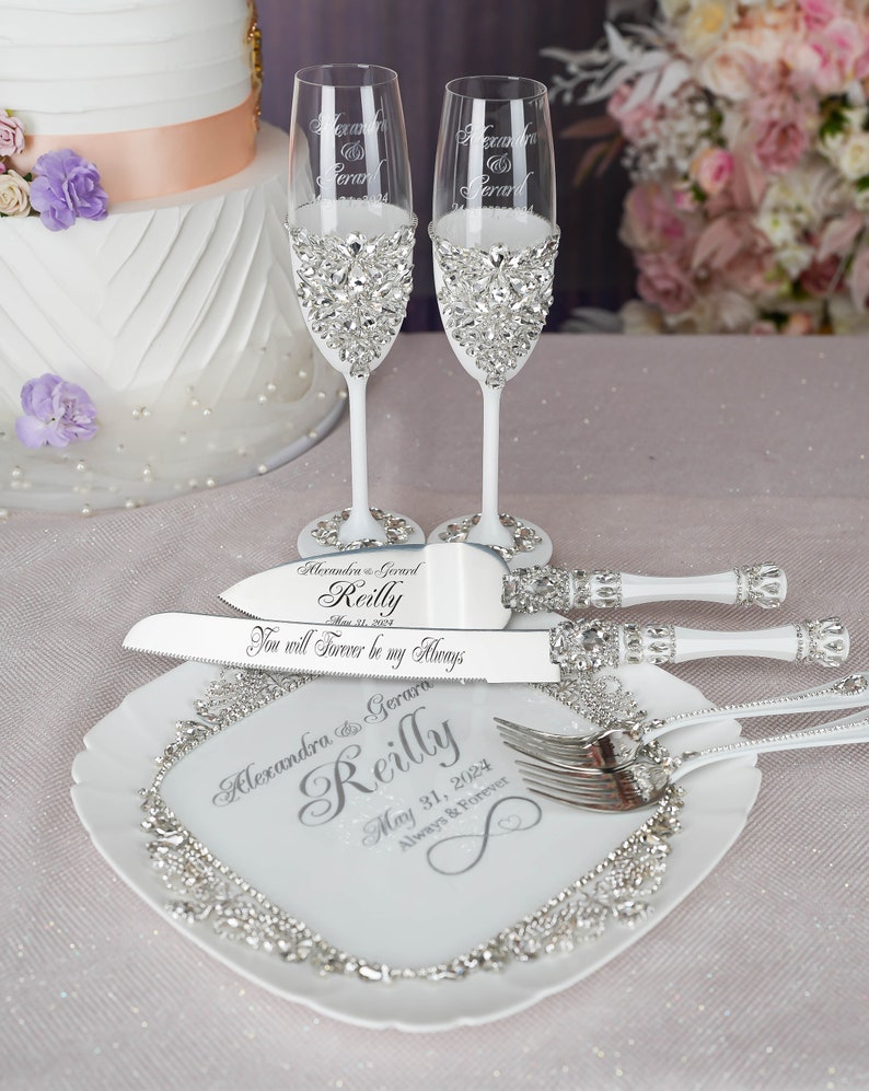 White Silver Unity Candle Set Unity Ceremony Alternative - Etsy