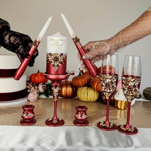 Burgundy Wedding Decorations Maroon Wedding Decor Wine - Etsy