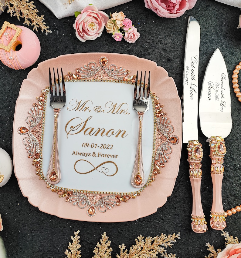 Rose Gold Wedding Flutes for Bride and Groom Rose Gold - Etsy