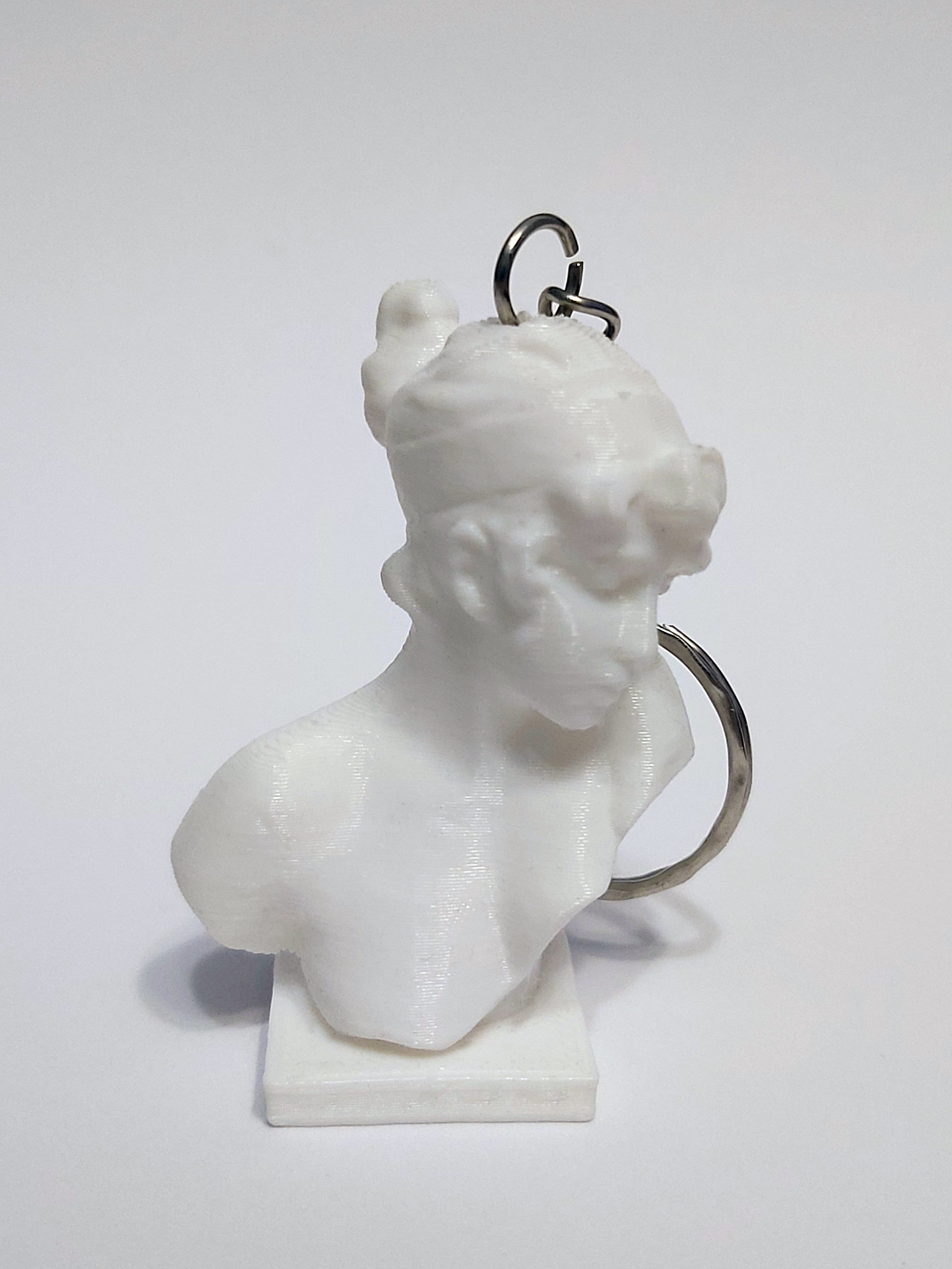 Sappho Bust Keychain 3D Printed - Etsy