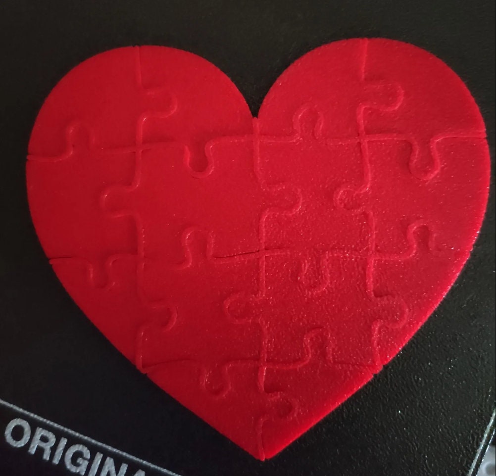 Love Heart Puzzle 3D Print STL File, 3D Printer File, File for 3D ...