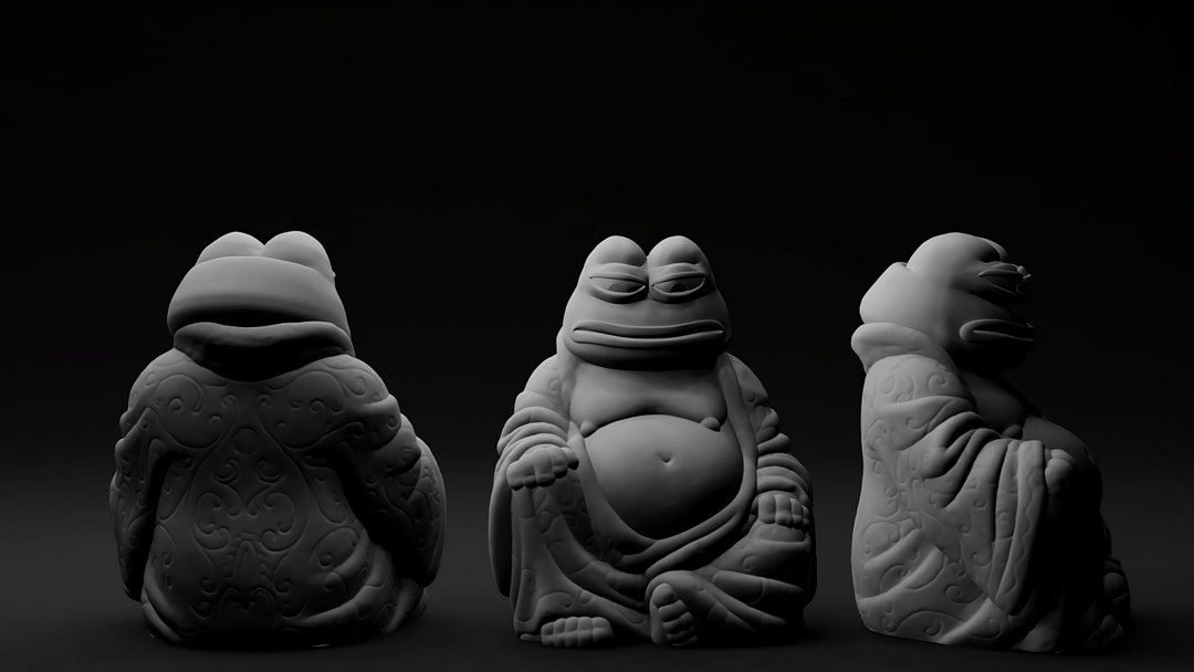 Pepe Buddha Statue 3D Print STL File 3D Printer File File - Etsy