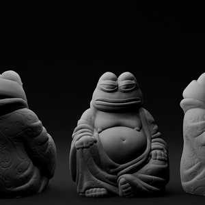 Pepe Buddha Statue 3D Print STL File, 3D Printer File, File for 3D ...
