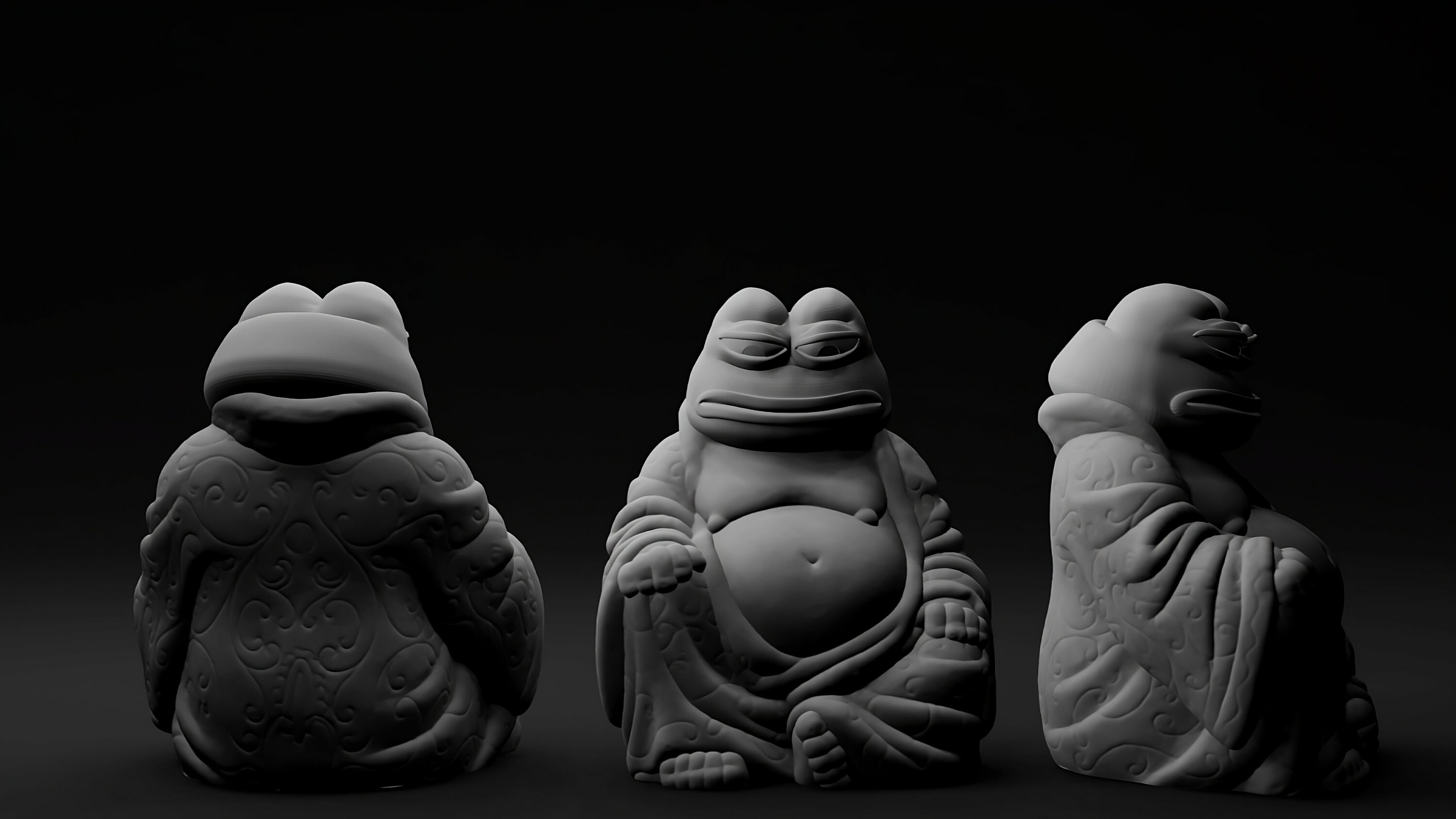 Pepe Buddha Statue 3D Print STL File, 3D Printer File, File for 3D ...