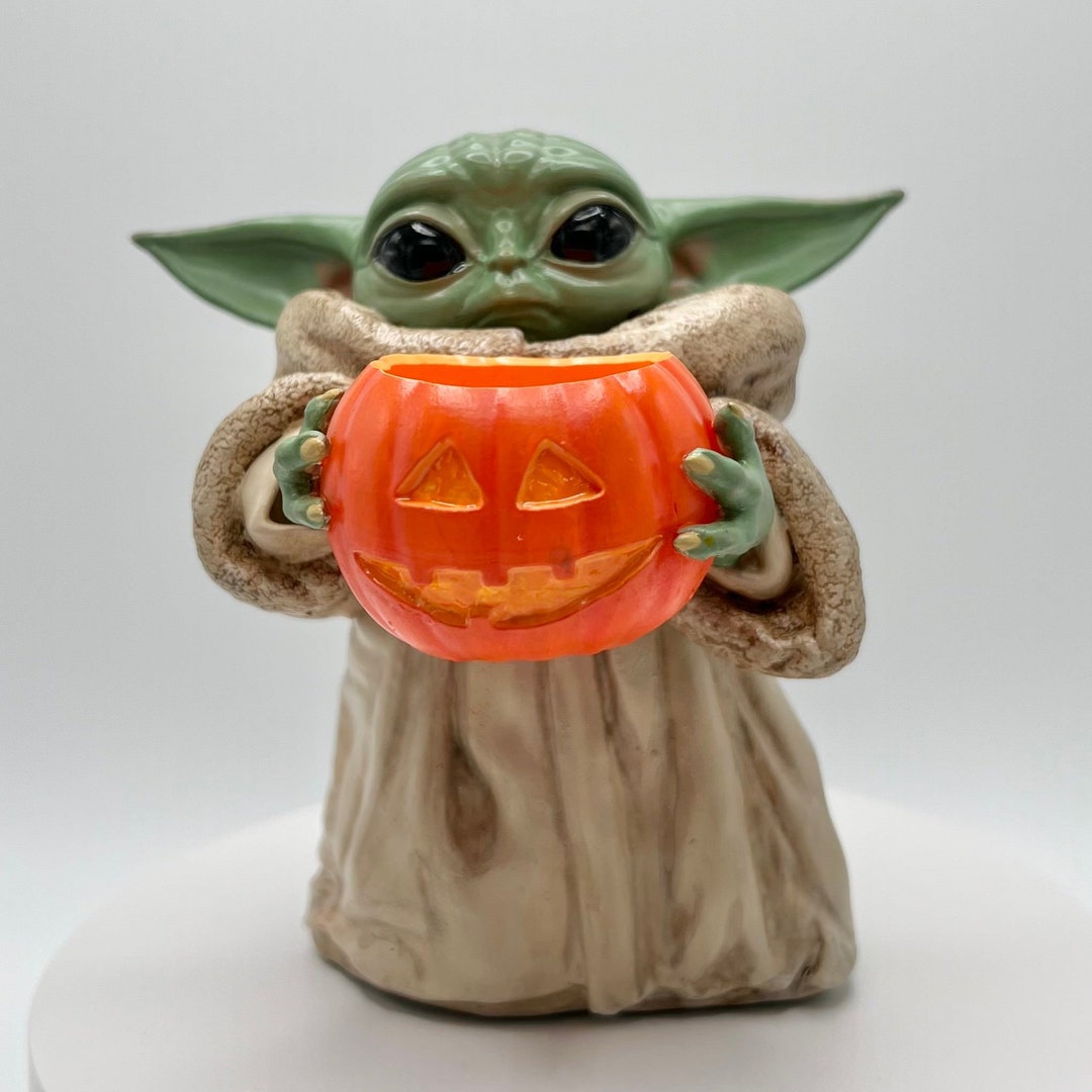 Baby Yoda Halloween Pumpkin 3D Print STL File, Grogu 3D Printer File ...