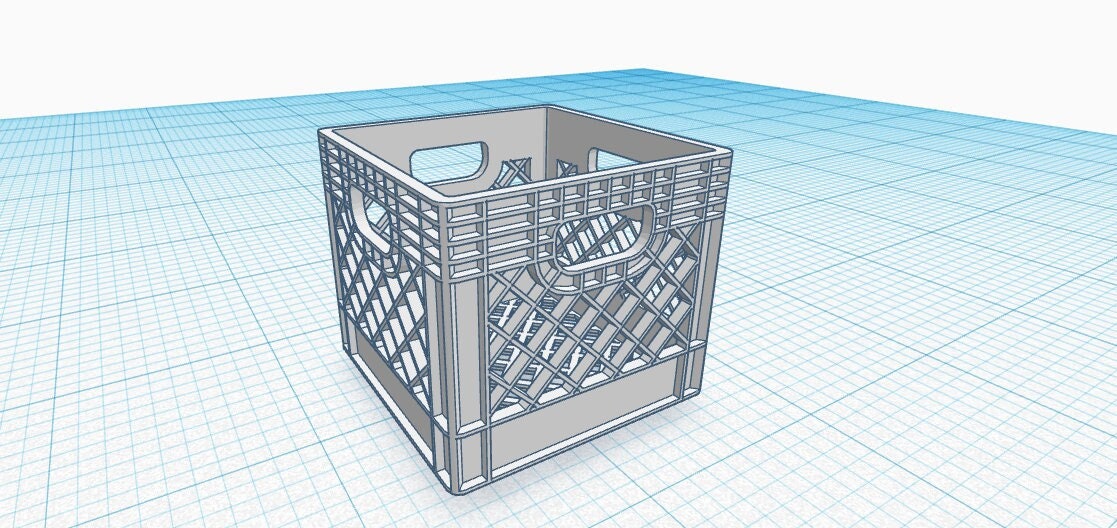 Milk Crate 3D Print STL File, 3D Printer File, File for 3D Printers ...