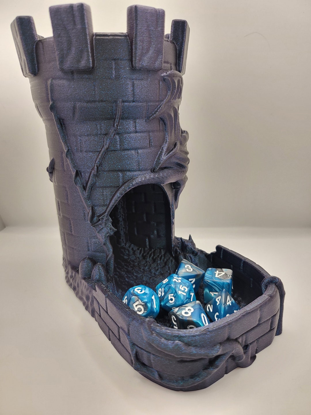 Castle Dice Tower 3D Print - Etsy