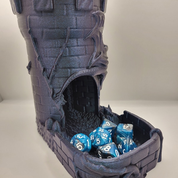 Dice Tower Castle 3d Print - Etsy