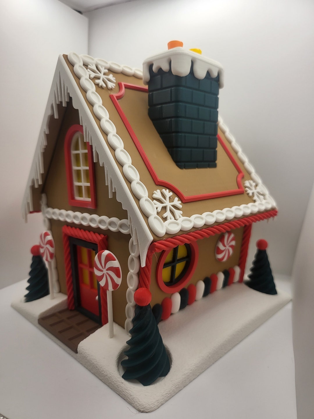 Holiday Gingerbread House Display 3D Print | Fully Assembled and Ready ...