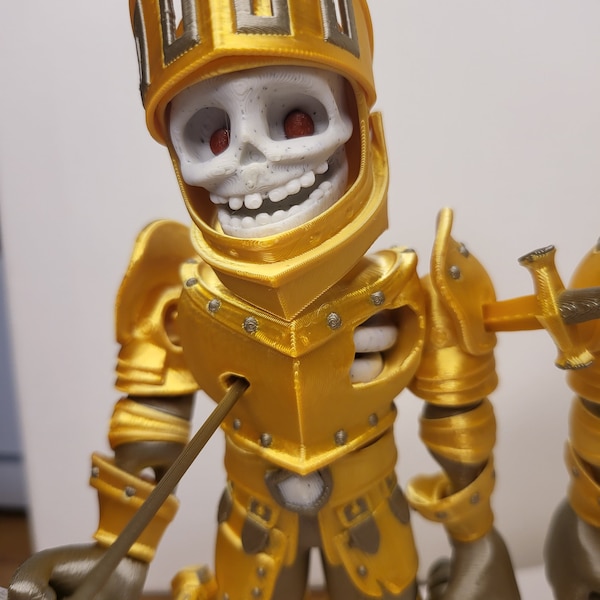 Skeleton Knight Flexi - Etsy