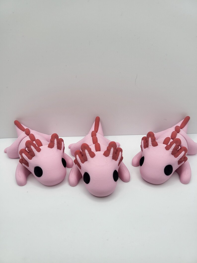 Baby Axolotl Articulated 3D Print - Etsy