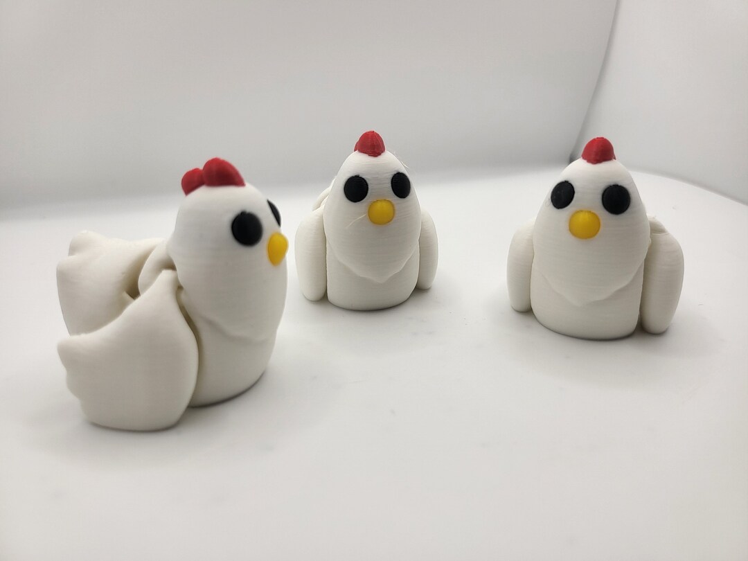 Tiny Chicken Articulated 3D Print - Etsy