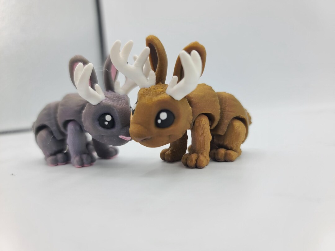Mini Cute Flexi Jackalopes Cryptid 3D Prin - Etsy