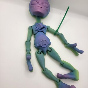 Flexible Alien Toy (3D Print) - Etsy
