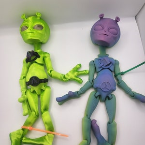Flexible Alien Toy (3D Print) - Etsy