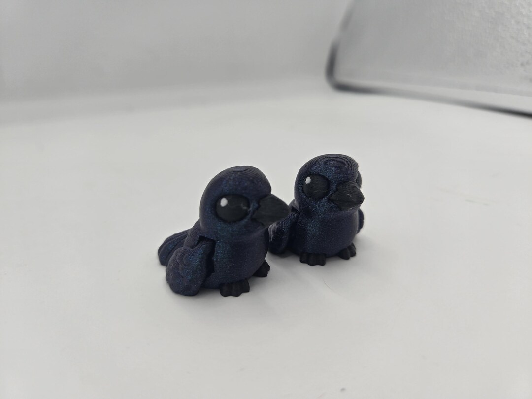 Tiny Cute Raven Articulated 3D Print - Etsy